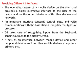Mobile Operating Systems used in Mobile Devices | PPTX