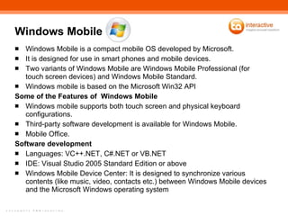 Mobile os an intro | PPT