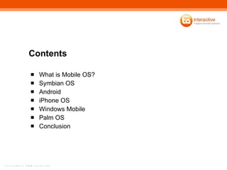 Mobile os an intro | PPT