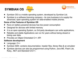 Mobile os an intro | PPT
