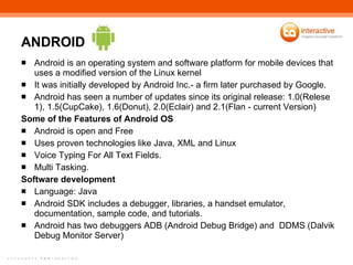 Mobile os an intro | PPT