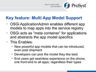 OSGi Mobile eclipsecon 09 | PPT | Operating Systems | Computer Software and Applications