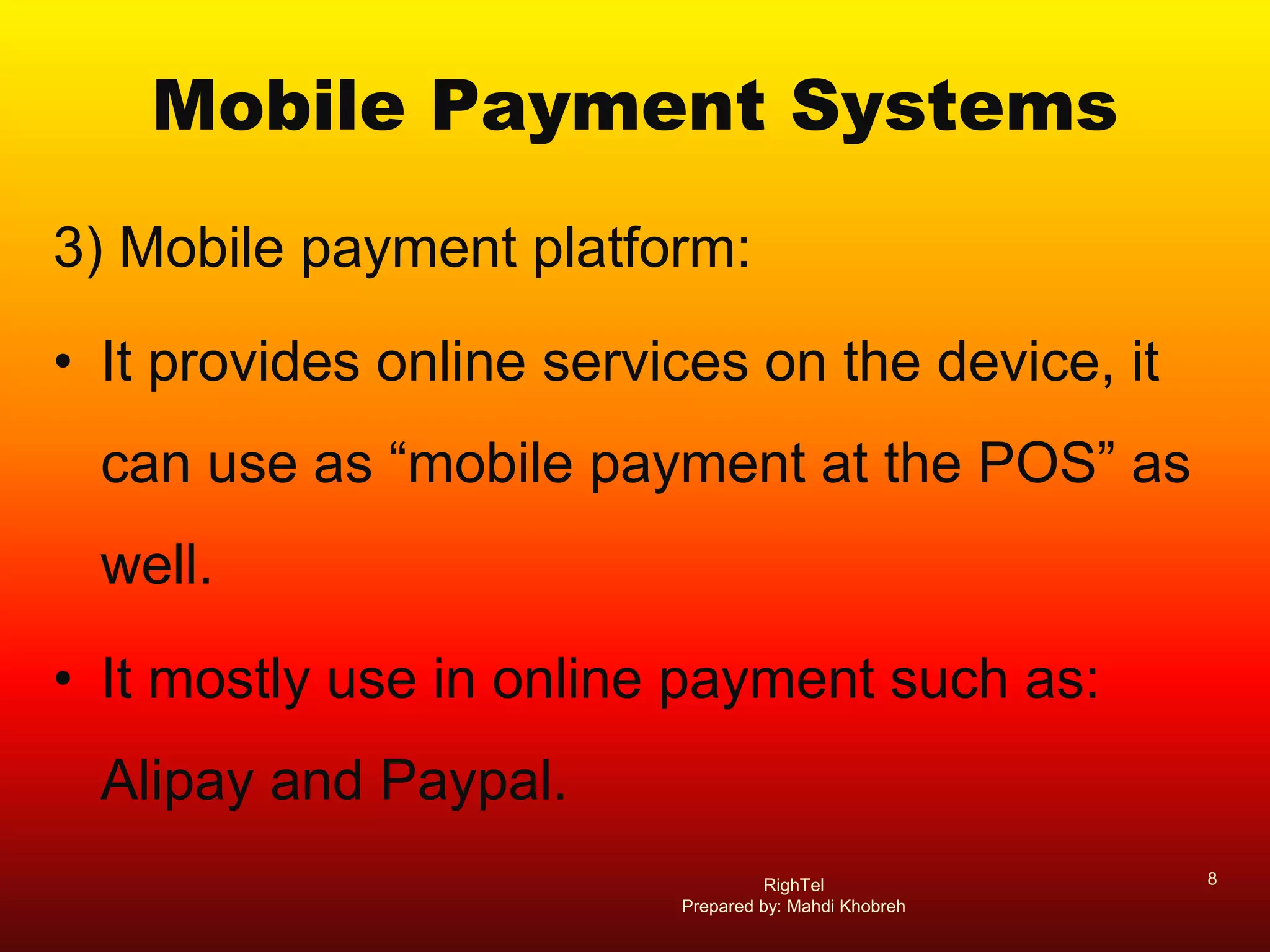 Mobile payment | PPTX