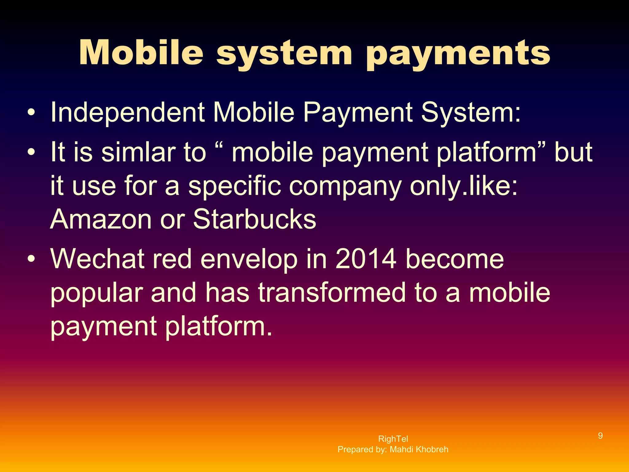 Mobile payment | PPTX