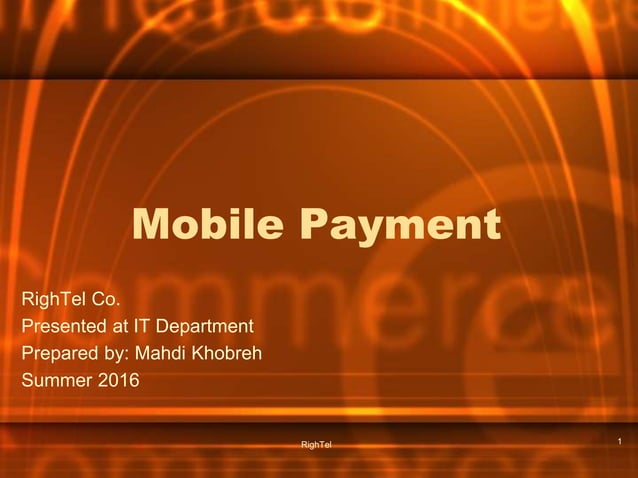 Mobile payment | PPTX