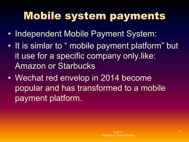 Mobile payment | PPTX