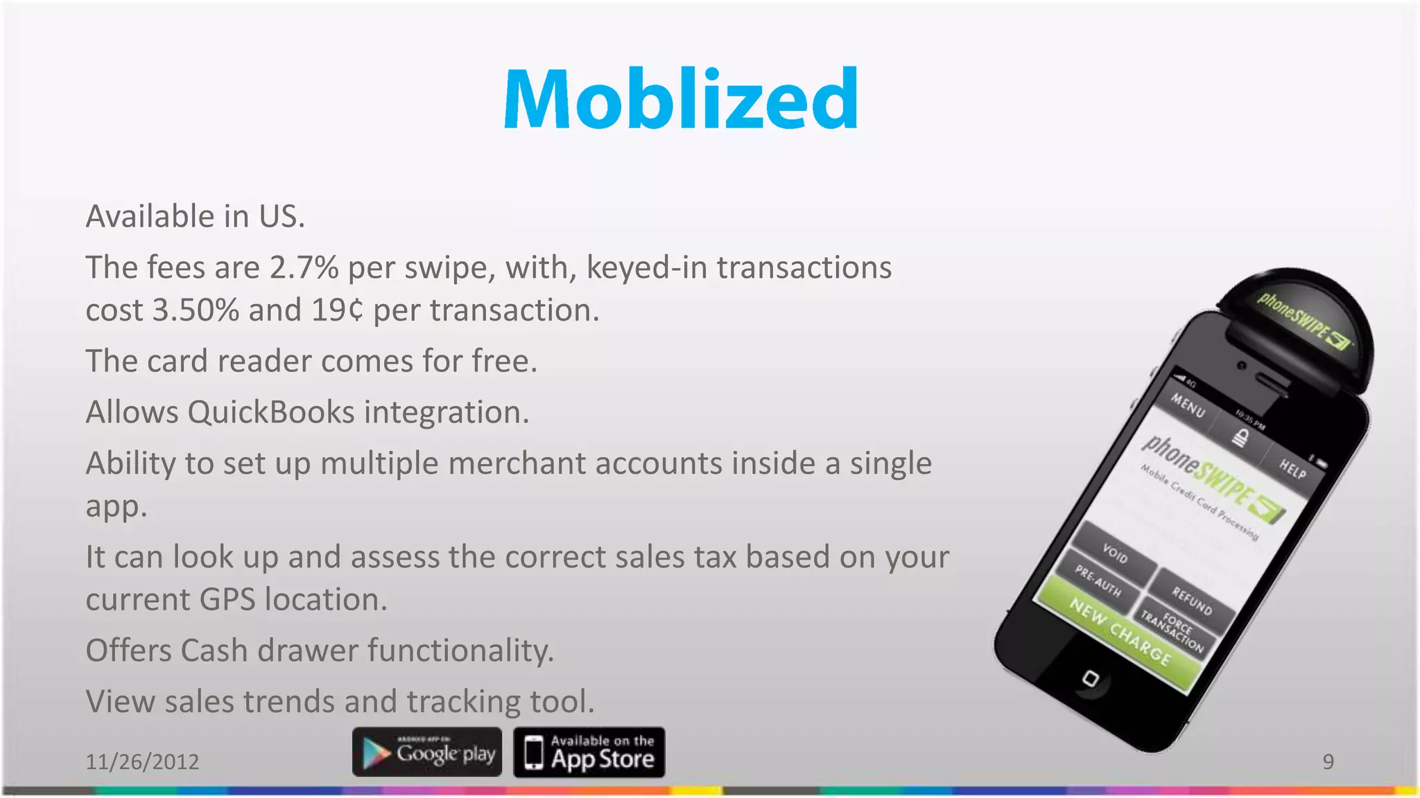 Smartphones as payment processing devices | PPT