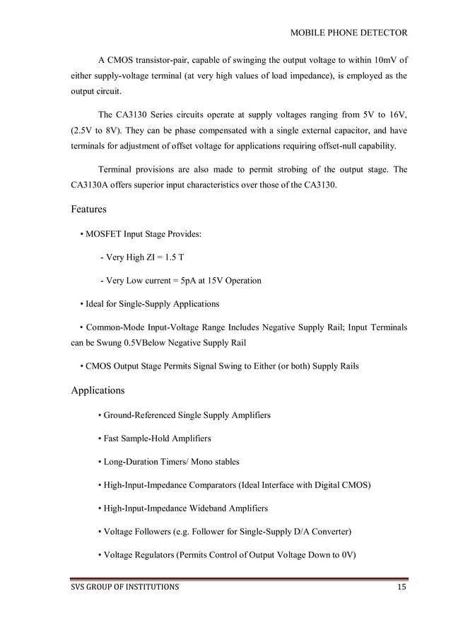 Mobile phone detector pdf | PDF | Consumer Electronics | Technology & Computing