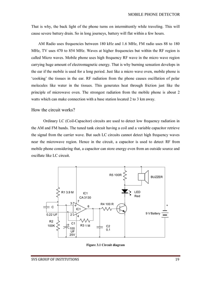 Mobile phone detector pdf | PDF | Consumer Electronics | Technology & Computing