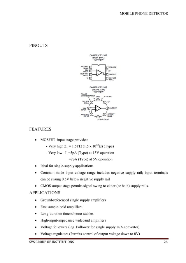 Mobile phone detector pdf | PDF | Consumer Electronics | Technology & Computing