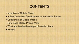 Mobile phone | PPT