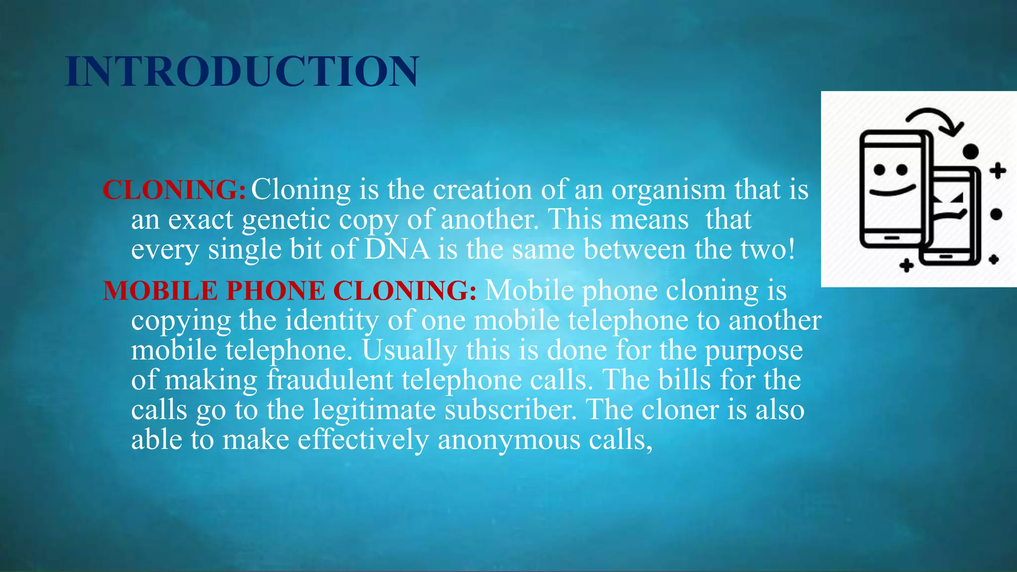 Mobile phone cloning | PPT