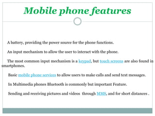 Mobile phone development | PPTX
