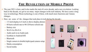 Mobile phone: Evolution to Revolution | PPTX
