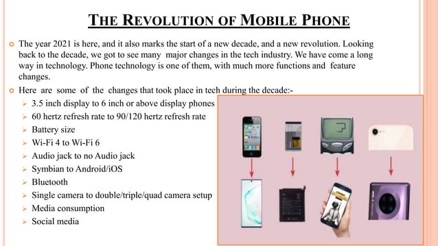 Mobile phone: Evolution to Revolution | PPTX