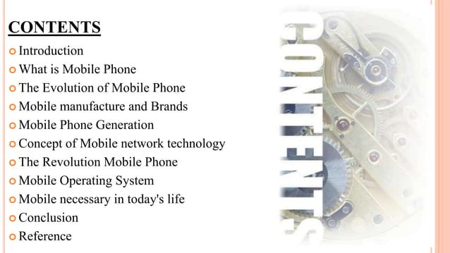 Mobile phone: Evolution to Revolution | PPTX