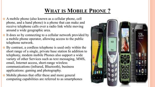 Mobile phone: Evolution to Revolution | PPTX