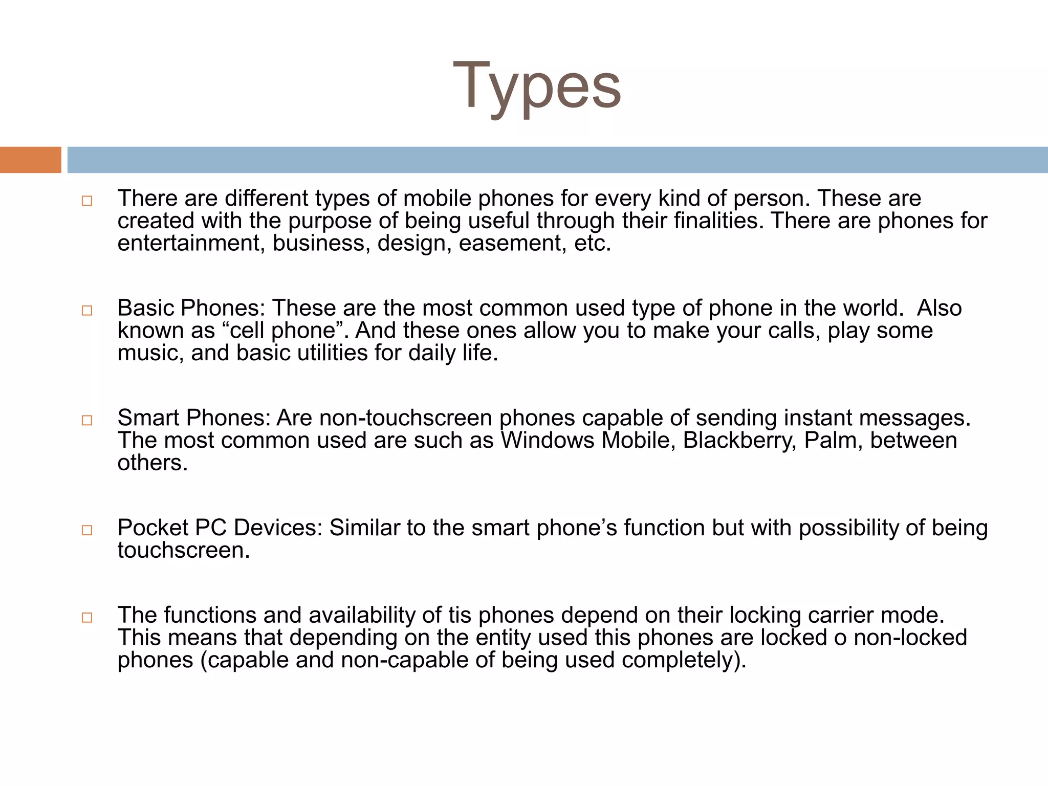 Mobile phones | PPT