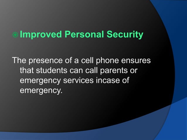 Effect of Mobile phones on Student Life | PPTX | Phone Services | Home ...