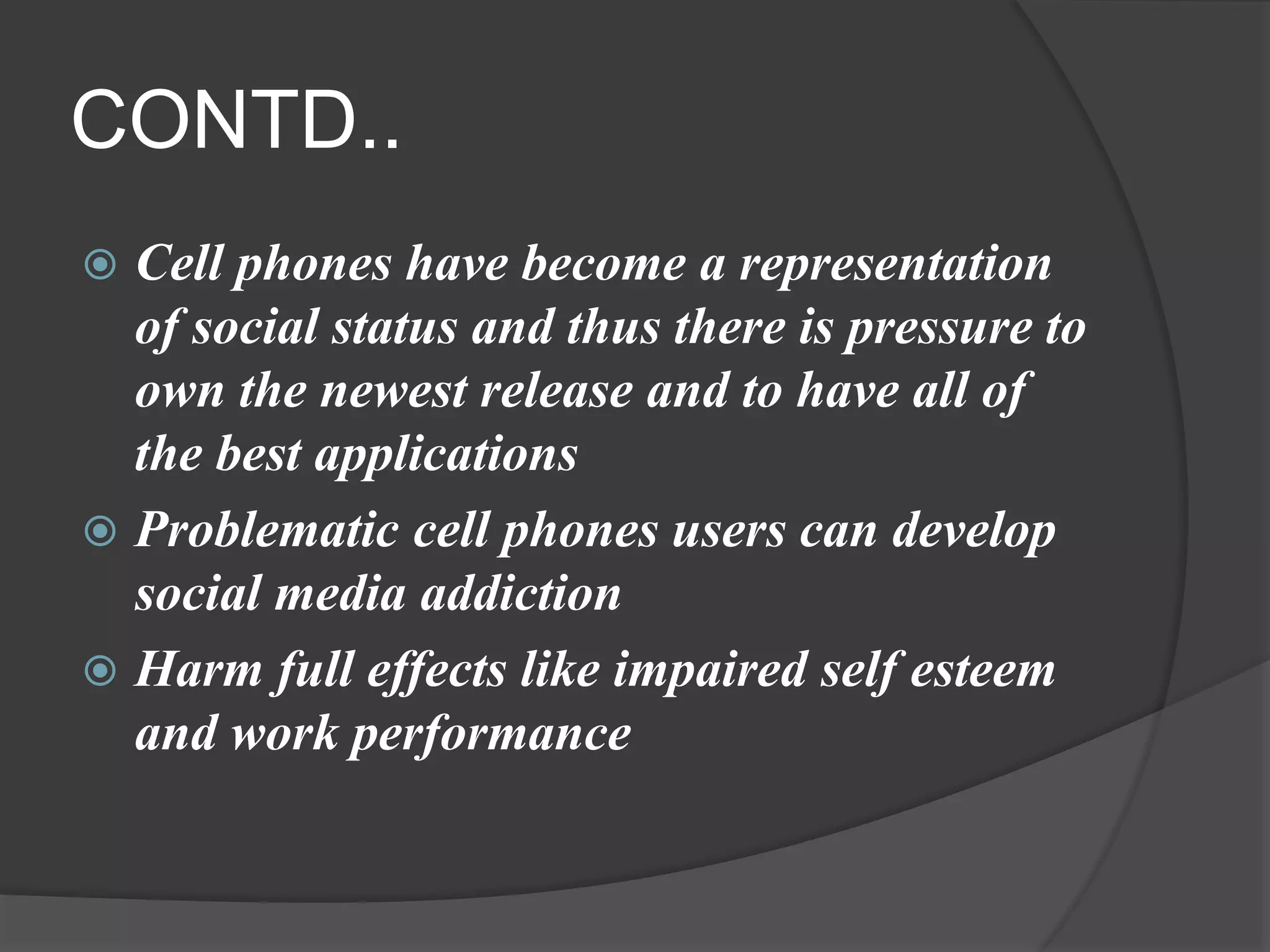 Mobile phones usage | PPTX