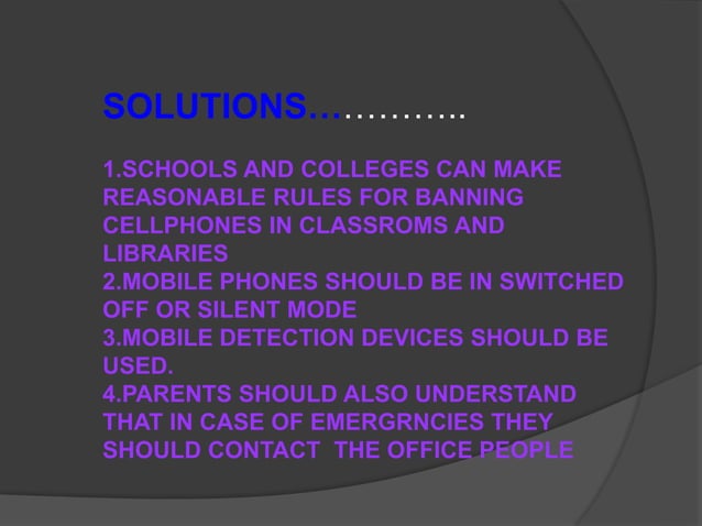 Mobile phones usage | PPTX
