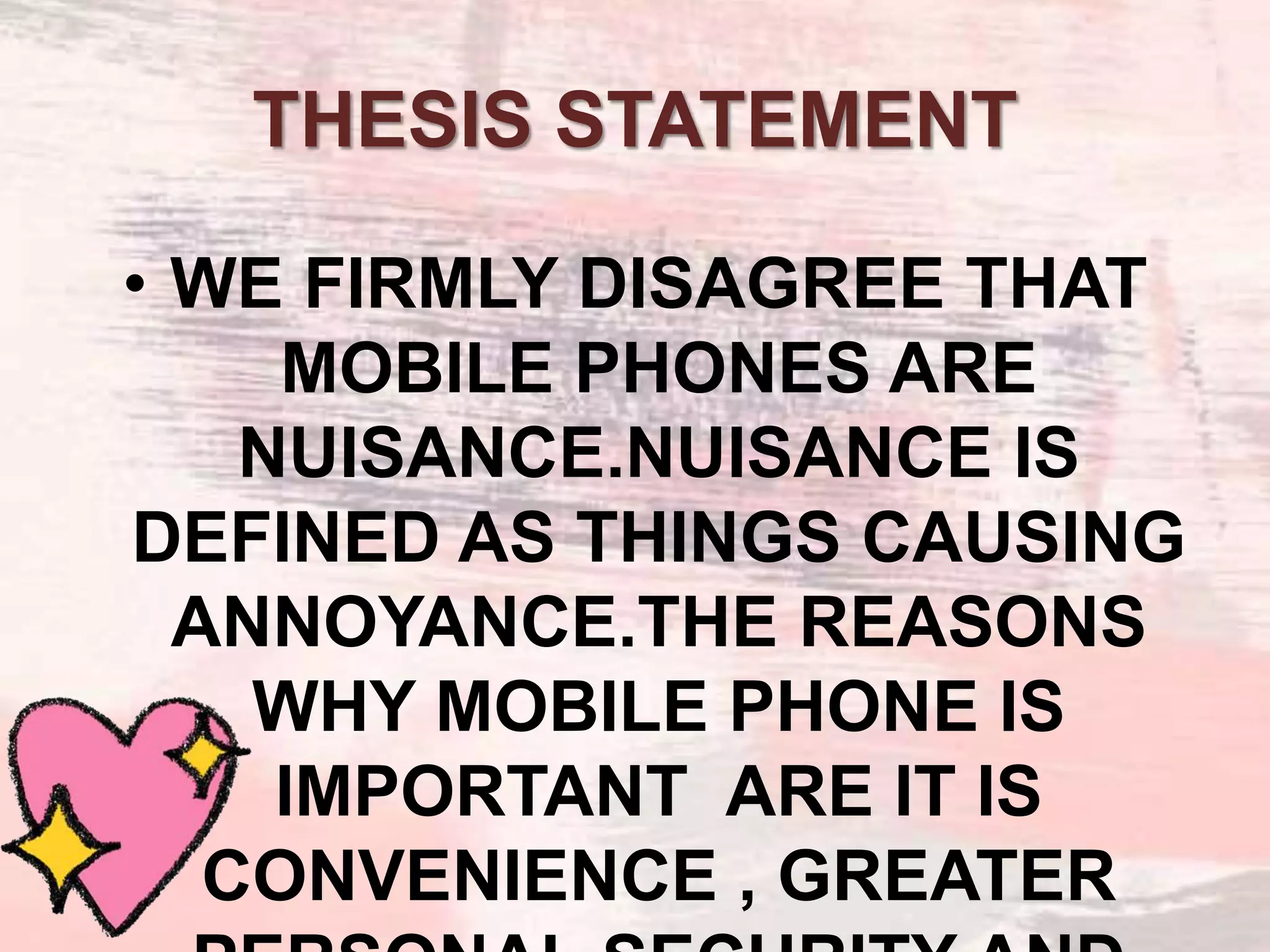 Mobile phones are nuisance | PPTX