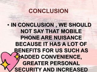 Mobile phones are nuisance | PPTX