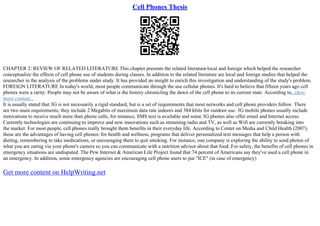 Mobile Phones In School Essay | PPT