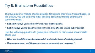 Mobile phones in the classroom by Shelley Shott | PPTX