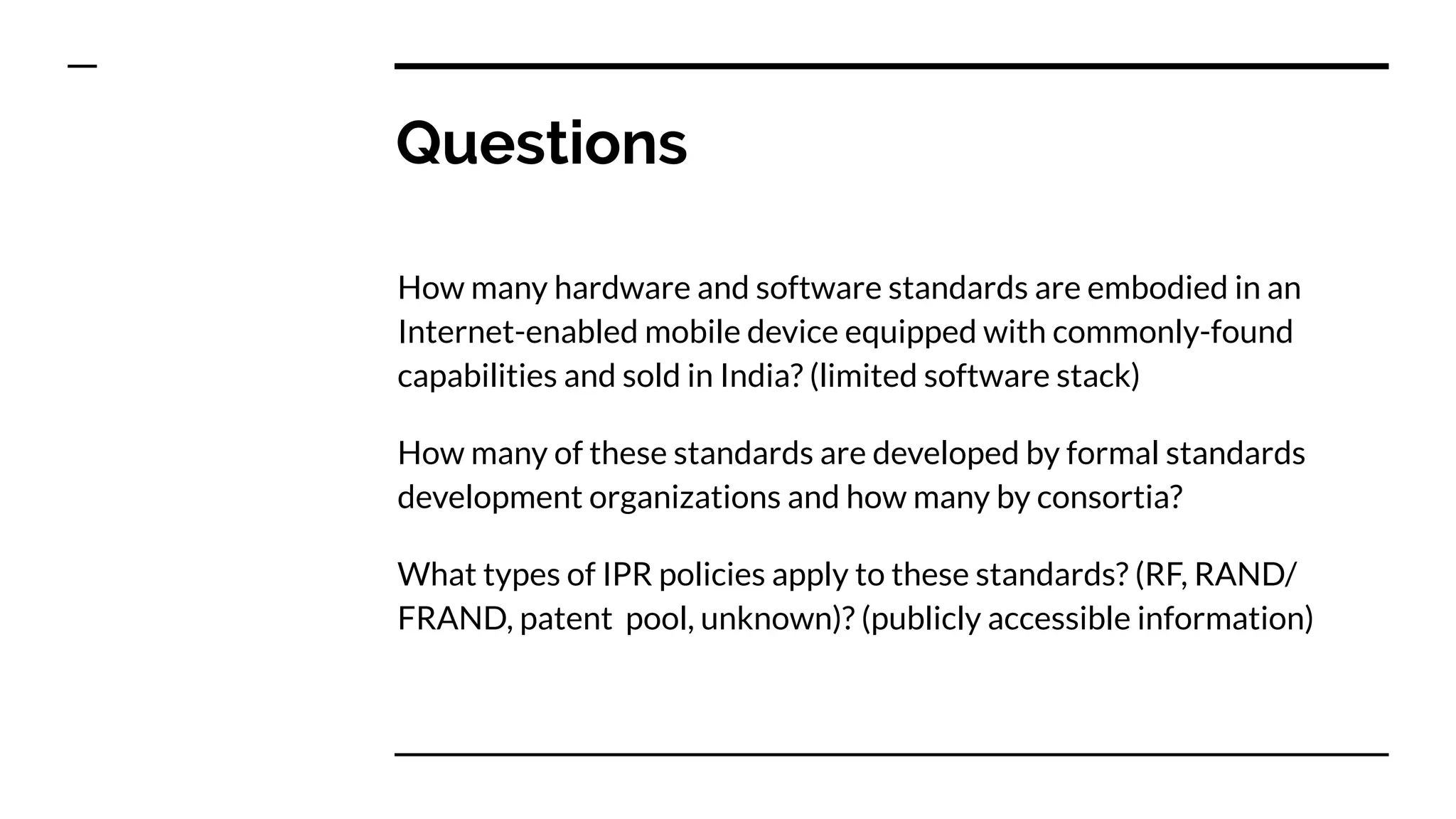Mobile phone standards operational in India and their patent licensing ...