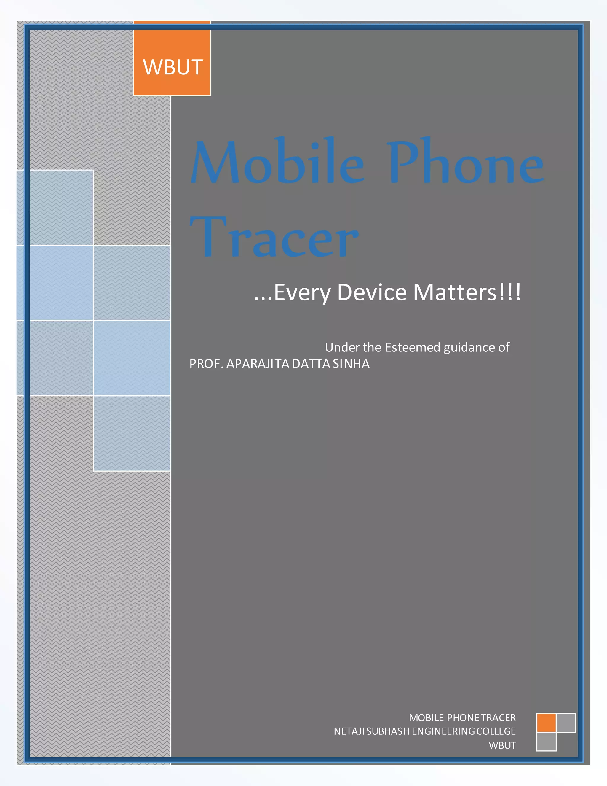 Mobile phone tracer | DOCX