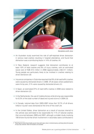 Mobile phone use - a growing problem of driver distraction - UN | PDF