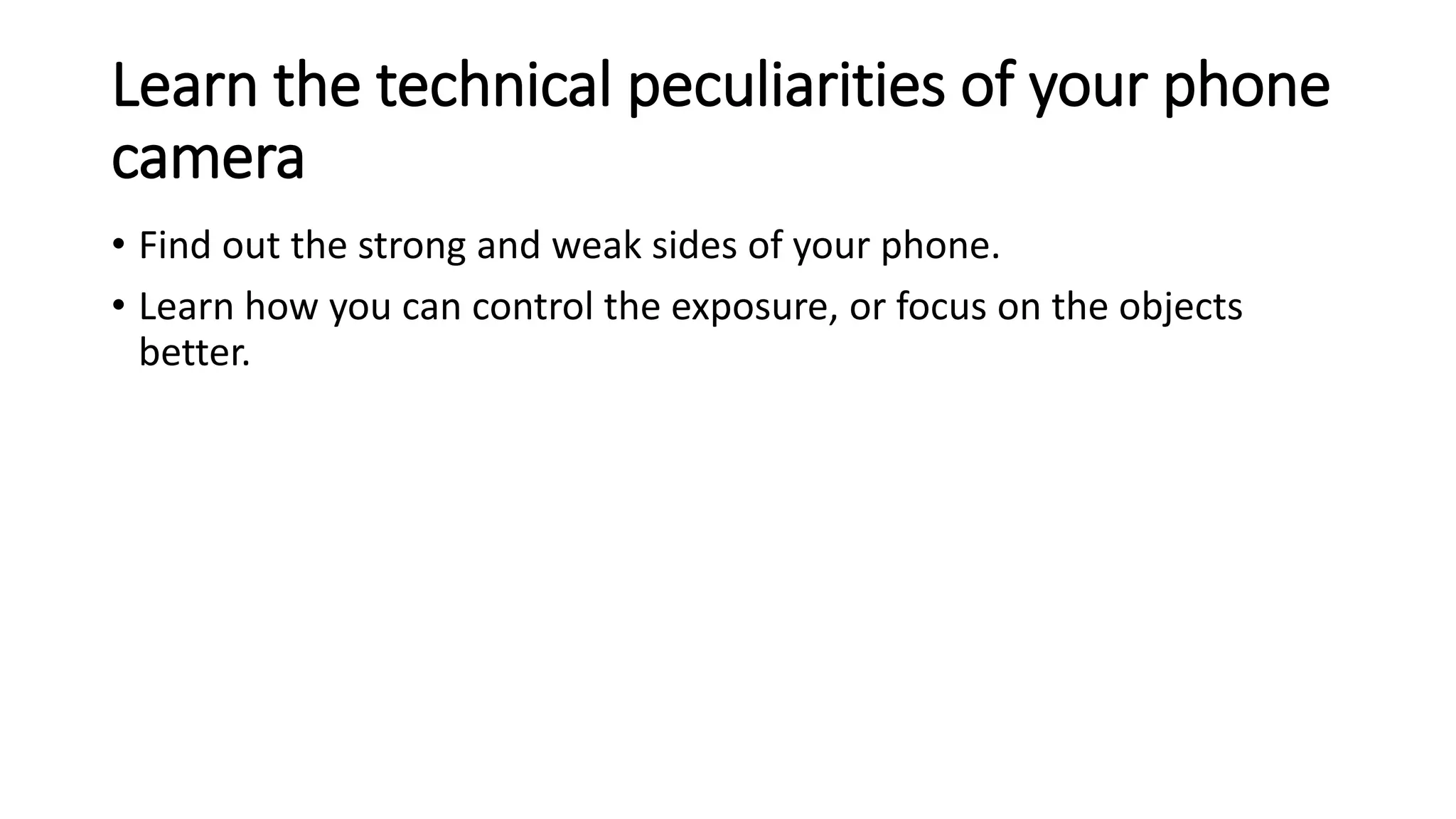 Mobile photography ppt | PPT