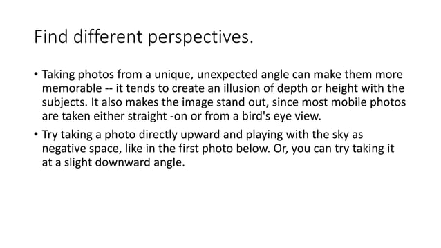Mobile photography ppt | PPT | Photo Editing Software | Computer ...