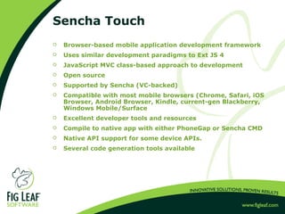 JQuery Mobile vs Appcelerator Titanium vs Sencha Touch | PPT