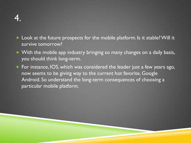 Mobile platforms | PPTX | Operating Systems | Computer Software and Applications