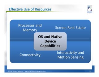 Harbinger Systems Mobile App Development Practice Group | PPT