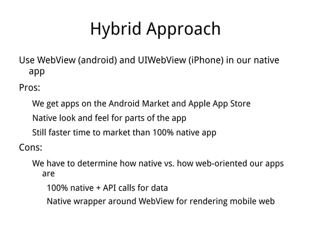 Mobile presentation | ODP
