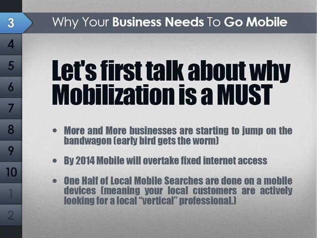 Mobile presentation | PPT
