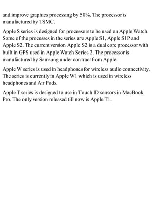 Mobile processors | DOCX