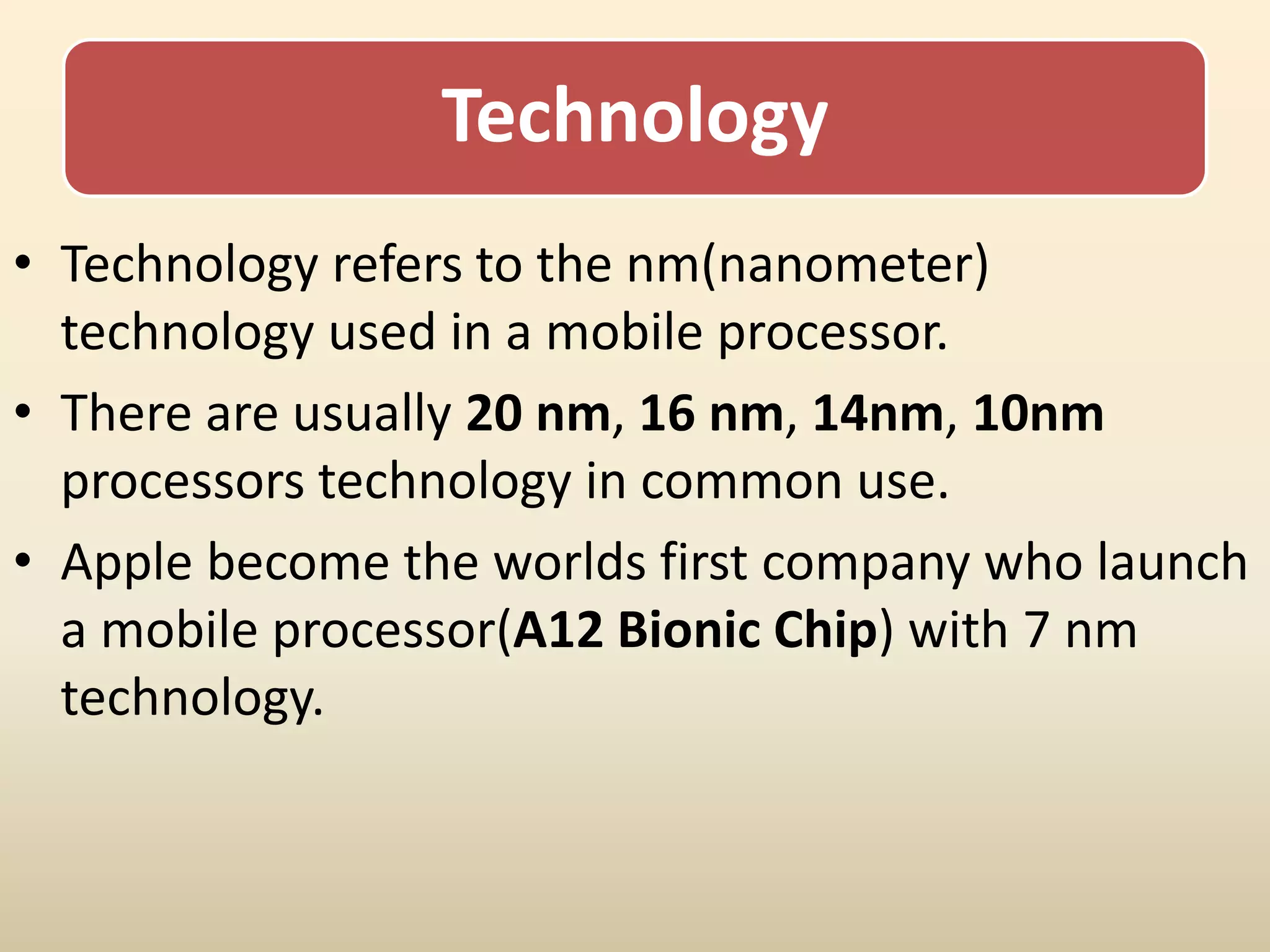 Mobile processors | PPTX