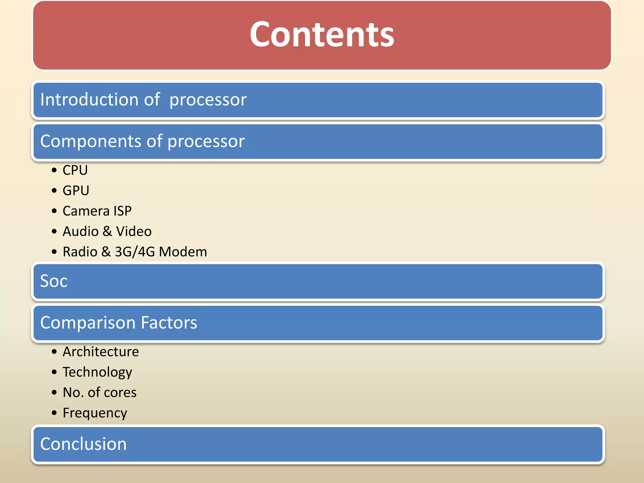 Mobile processors | PPTX