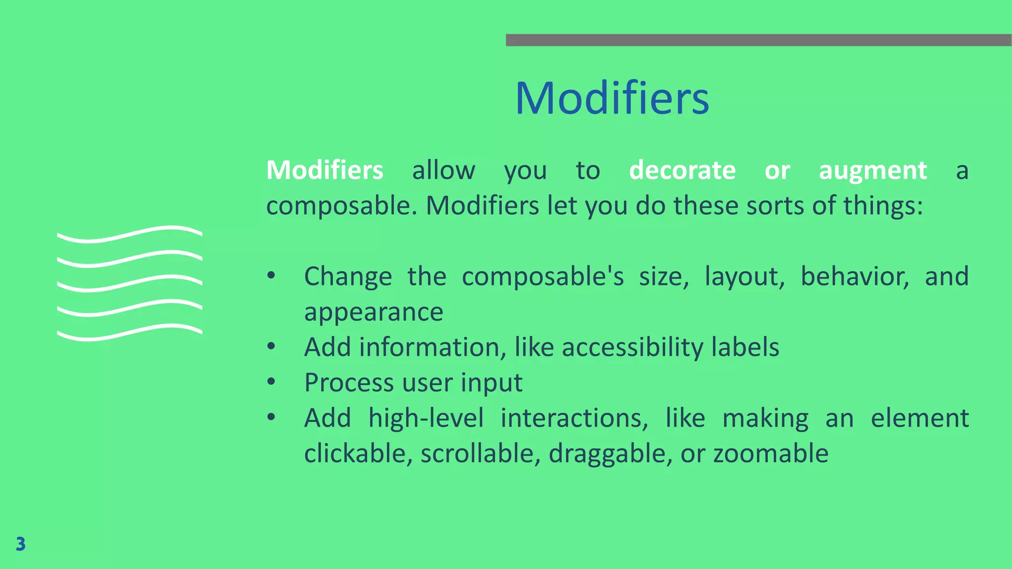 Mobile Programming - 4 Modifiers and Image Card | PPT