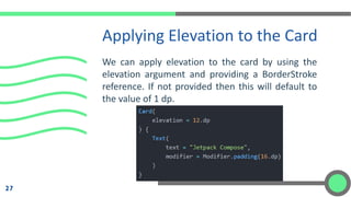 Mobile Programming - 4 Modifiers and Image Card | PPT