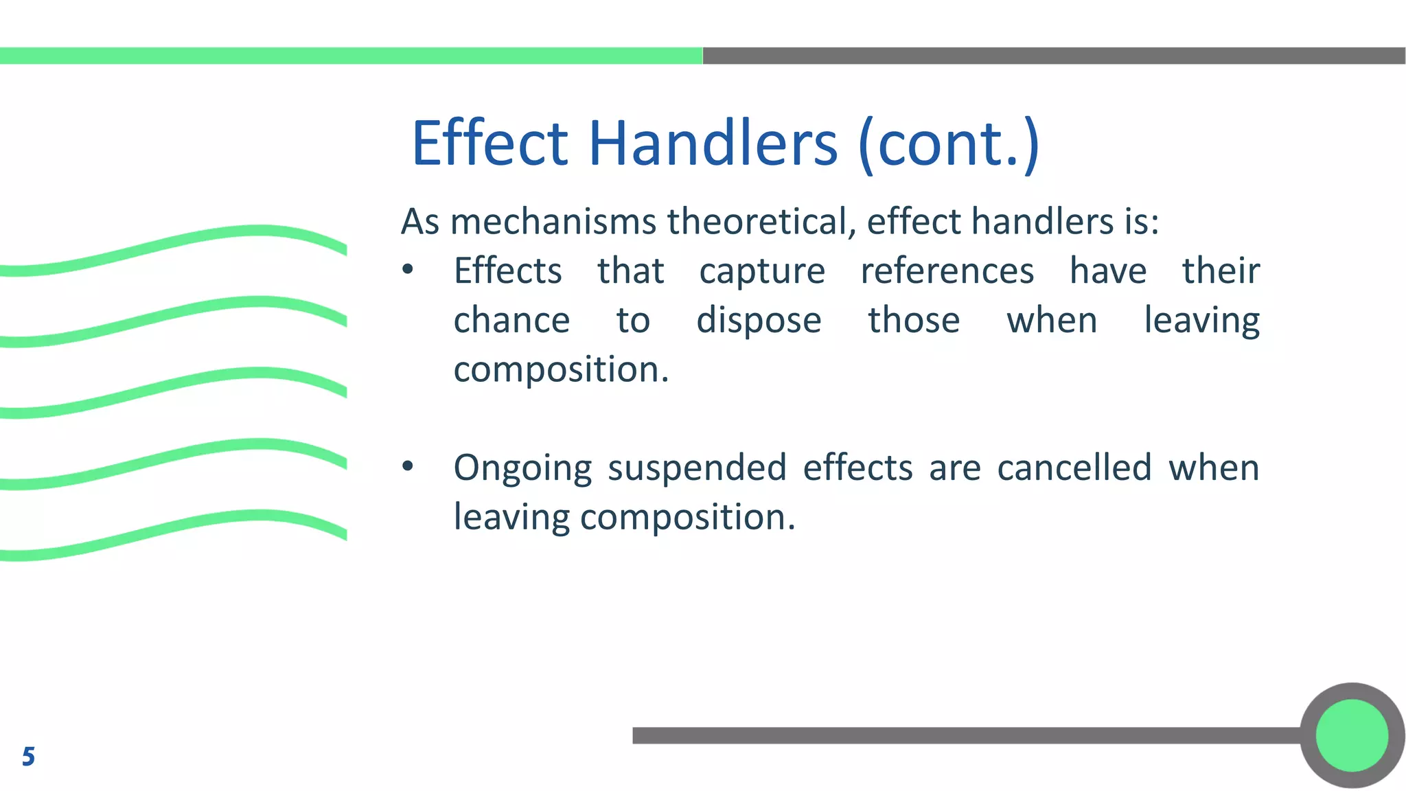 Mobile Programming - 7 Side Effects, Effect Handlers, and Simple ...