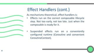 Mobile Programming - 7 Side Effects, Effect Handlers, and Simple ...