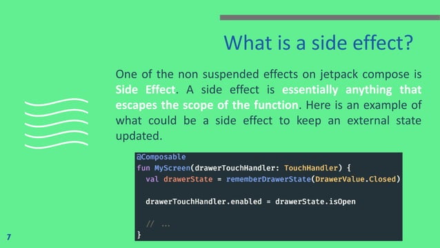 Mobile Programming - 7 Side Effects, Effect Handlers, and Simple ...