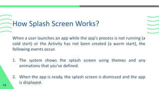 Mobile Programming - 9 Profile UI, Navigation Basic and Splash Screen | PPT