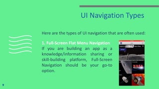 Mobile Programming - 9 Profile UI, Navigation Basic and Splash Screen | PPT