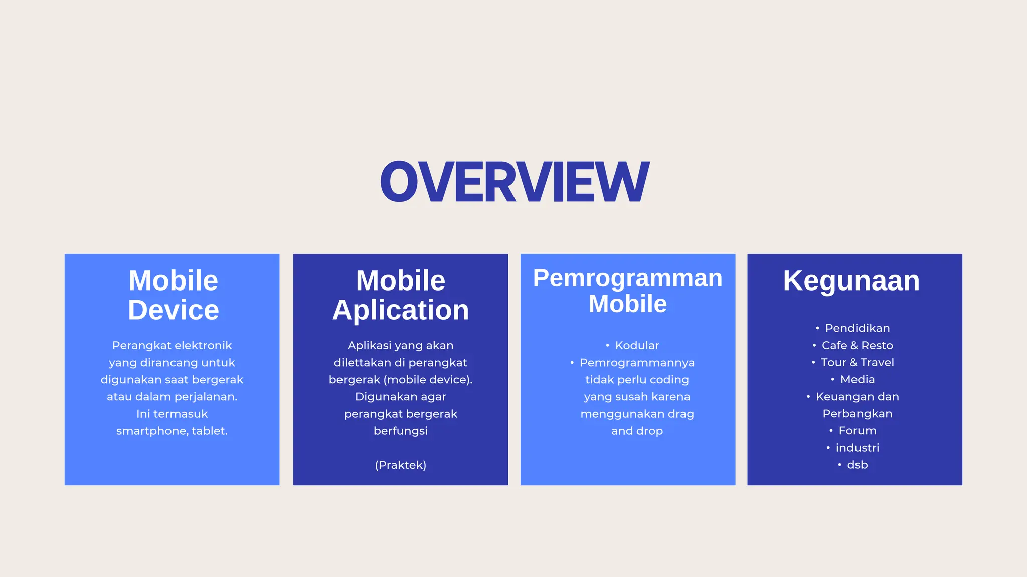 Mobile Programming pemrogramman mobile pemrogramman perangkat bergerak ...